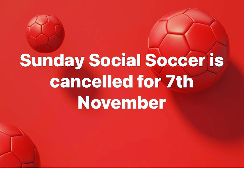 WVSC Sunday Social Soccer Cancelled 7th November – WODEN VALLEY SOCCER ...