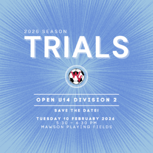 Open U14 Division 2 Trials Confirmed for 2026 Season – WODEN VALLEY ...